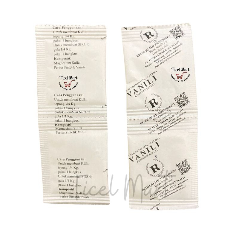 Jual Vanili bubuk 2g isi 4 sachet | Vanili powder | Vanili R powder 2g ...