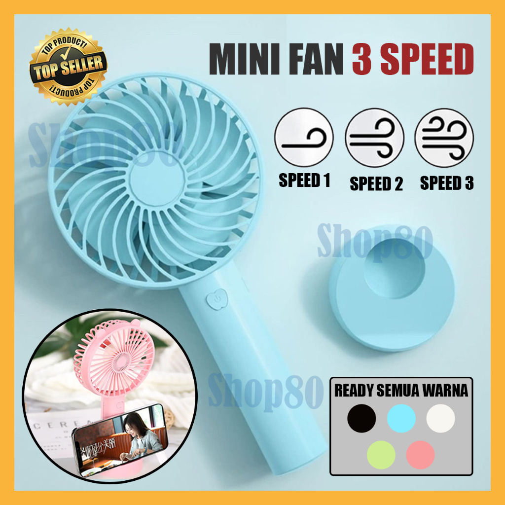 Jual Kipas Angin Mini Portable 3 Speed Kecepatan USB Kipas Angin ...