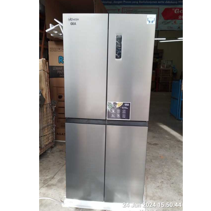 Jual KULKAS SIDE BY SIDE GEA G4D-522 INOX KULKAS 4 PINTU SILVER ... Jual KULKAS SIDE BY SIDE GEA G4D-522 INOX KULKAS 4 PINTU SILVER ...