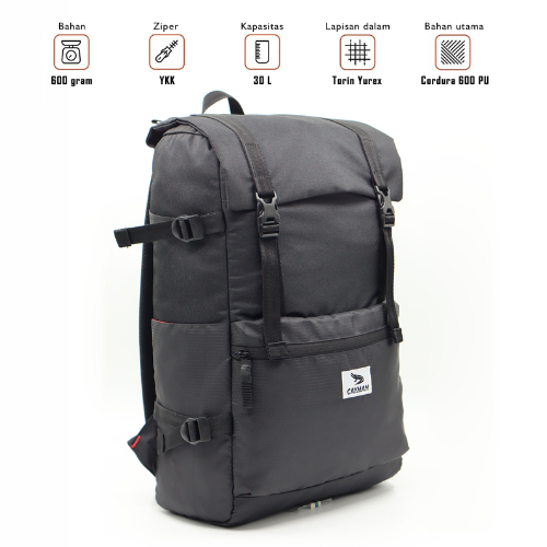 Jual QWERTYS Cayman Backpack Two Ropes Corduro | Shopee Indonesia