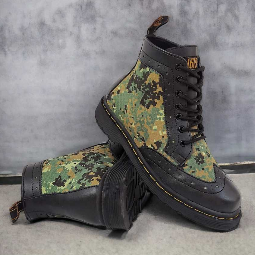 Jual Army Black - Sepatu Boots Formal Pria Dockmart Army Black Fashion ...