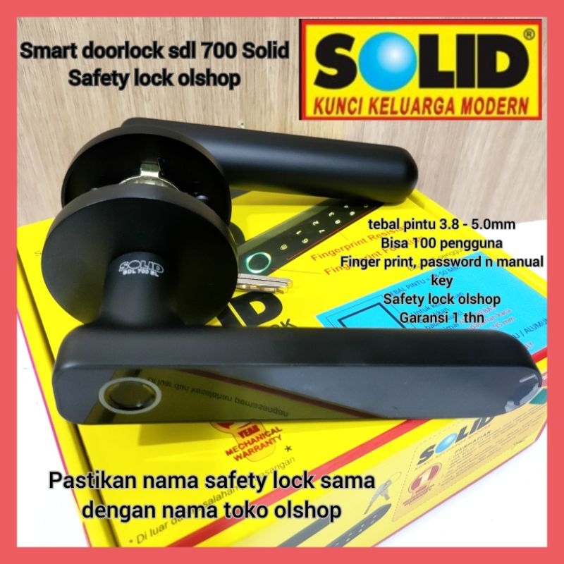 Jual smart lock sdl 700 solid | Shopee Indonesia