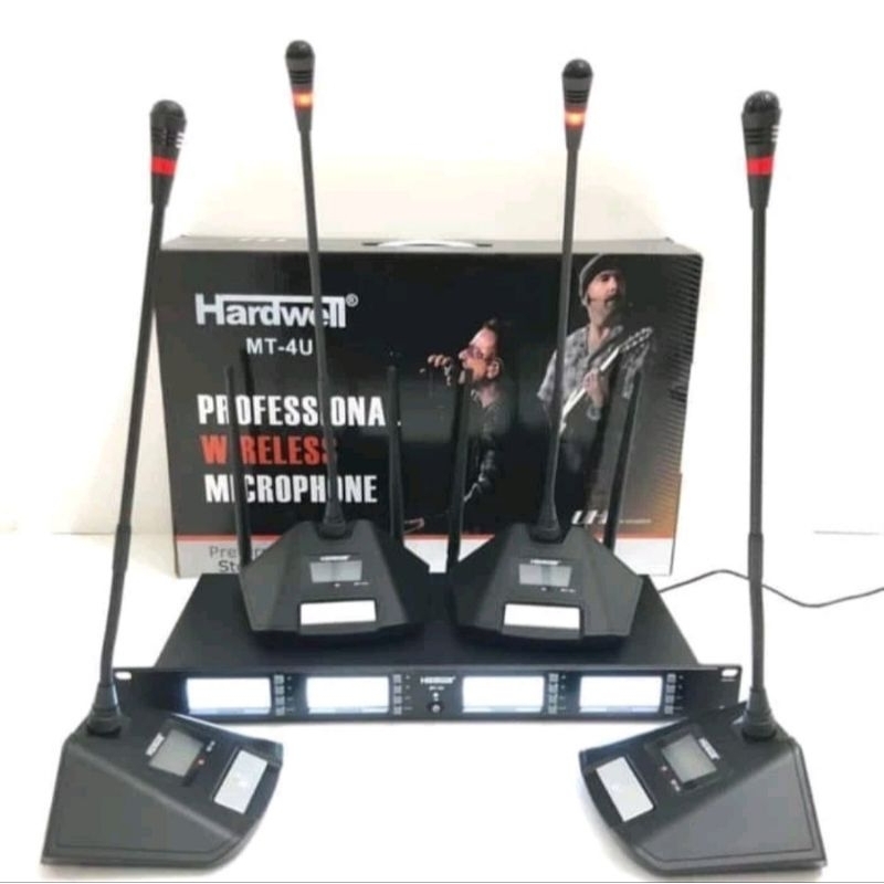 Jual Mic Wireless Meja Podium 4Mik Hardwell Mt 4U MT 4U Original | Shopee Indonesia