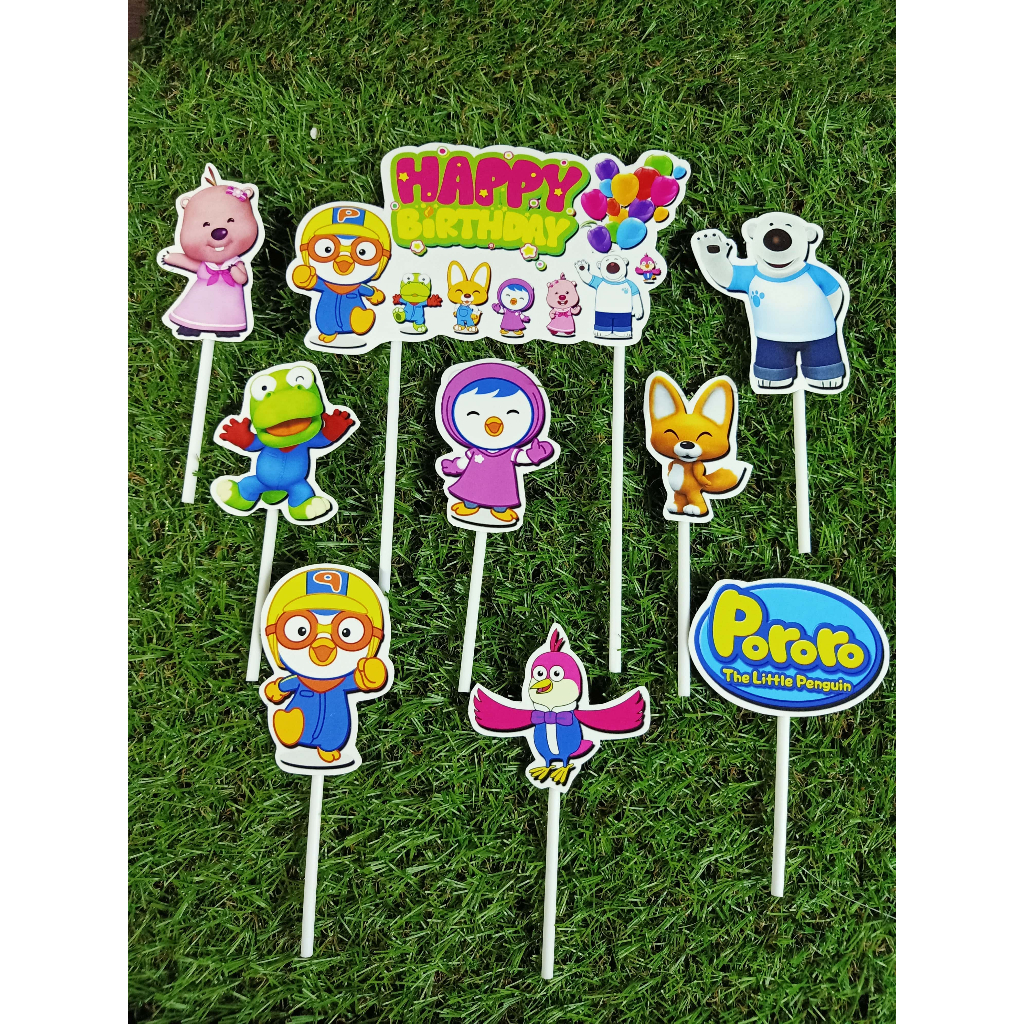 Jual Topper cake Pororo happy birthday | Shopee Indonesia