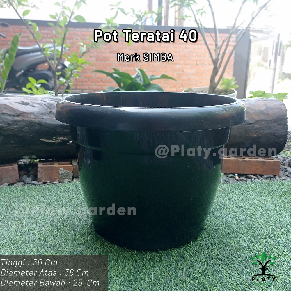 Jual Pot Teratai 40 Hitam | Pot Tebal Hitam Bagus | Merk SIMBA | Shopee ...