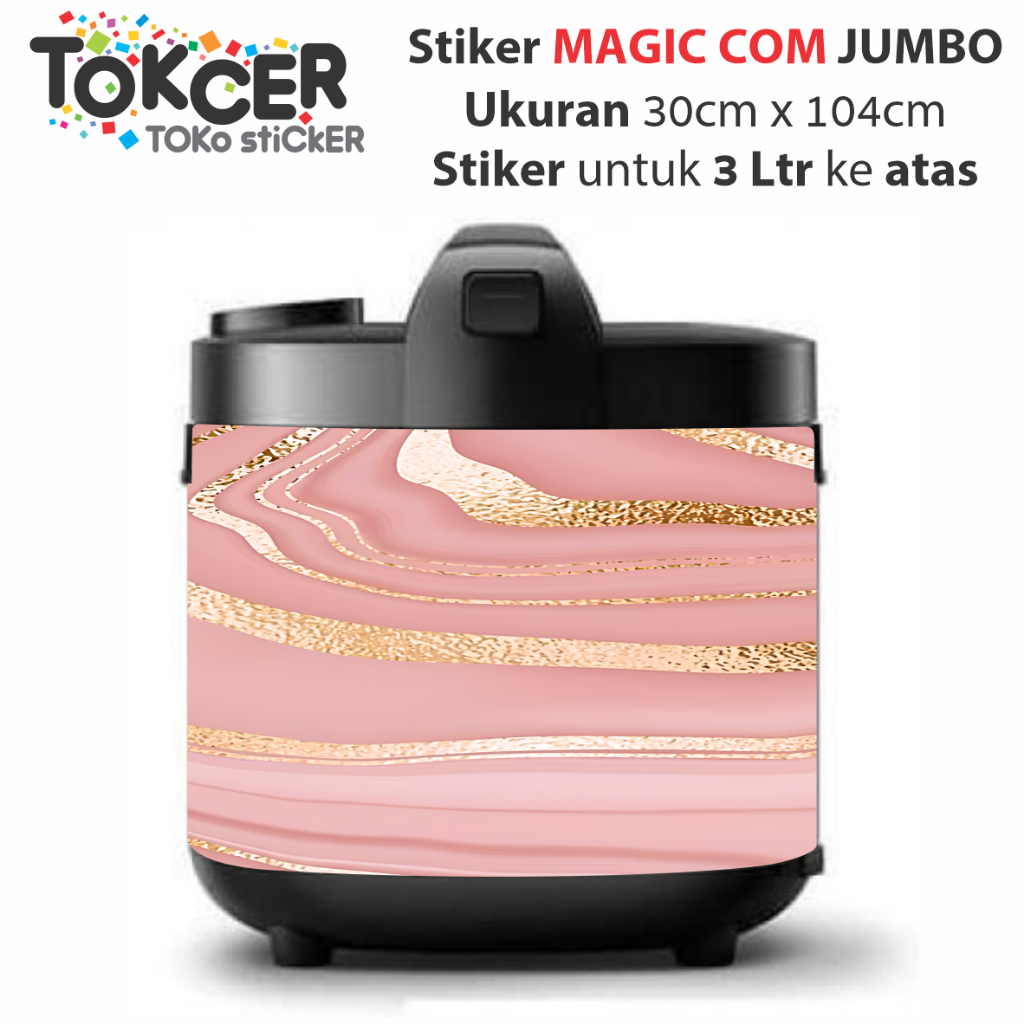 Jual Stiker Kulkas/Stiker Kompor/Stiker Magicom Motif Marmer PINK ...