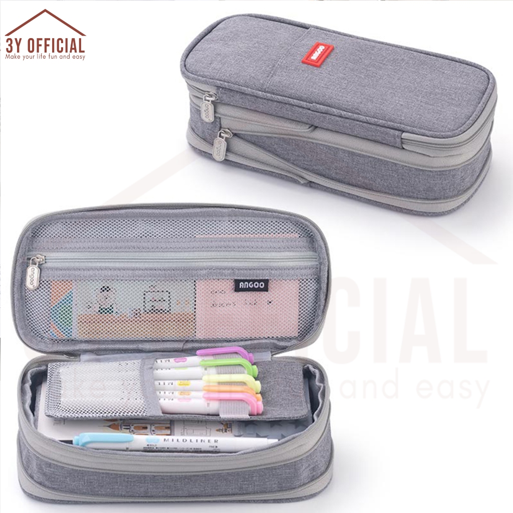 Jual 3Y Angoo Collapsible Pencil Case kotak pensil aesthetic | Shopee ...