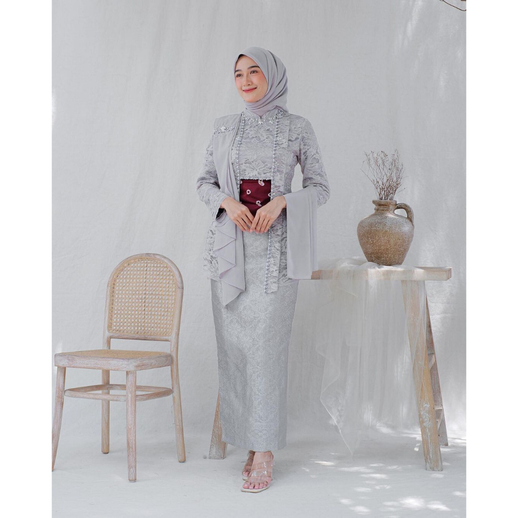 Jual Set Kebaya Kutu Baru Wisuda Modern Kebaya Set Tunik Lamaran Tunangan Batik Baju Couple ...