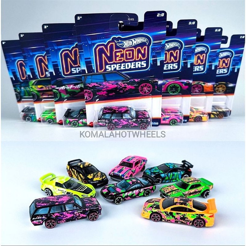 Jual Hot Wheels Neon Speeders 2024 Set 8pcs Eclipes Honda S2000 Mazda ...