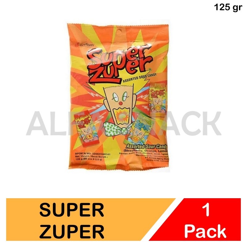 Jual Permen Super Zuper Kemasan Pack 100gram | Shopee Indonesia