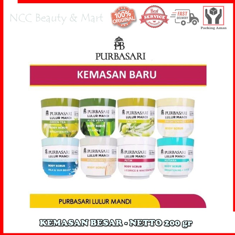 Jual * NCC * Purbasari Lulur Mandi Dermatologically Tested Body Scrub ...