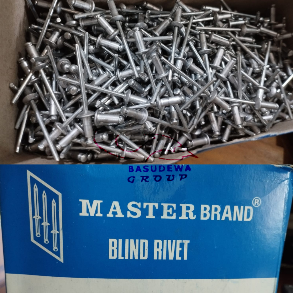 Jual MASTER PAKU RIVET 429 - 1 PACK / MASTER BLIND RIVET 429 ISI 1000 ...