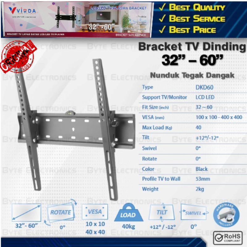 Jual Bracket TV Led / Bracket Tv Lcd 14-60inch ( Flexible/Adjustable ...
