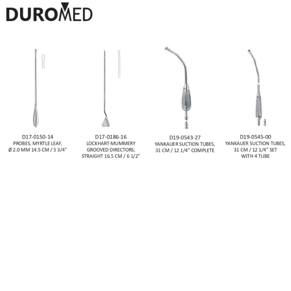 Jual DUROMED PROBES, GROOVED DIRECTORS, SUCTION TUBES INSTRUMENT ...