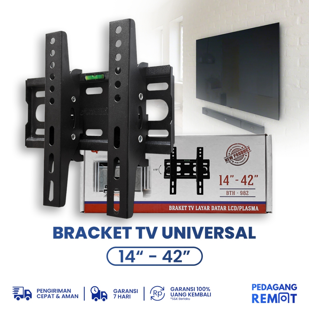Jual Braket Bracket TV LED LCD Android SmartTV Universal 14 - 42Inch ...