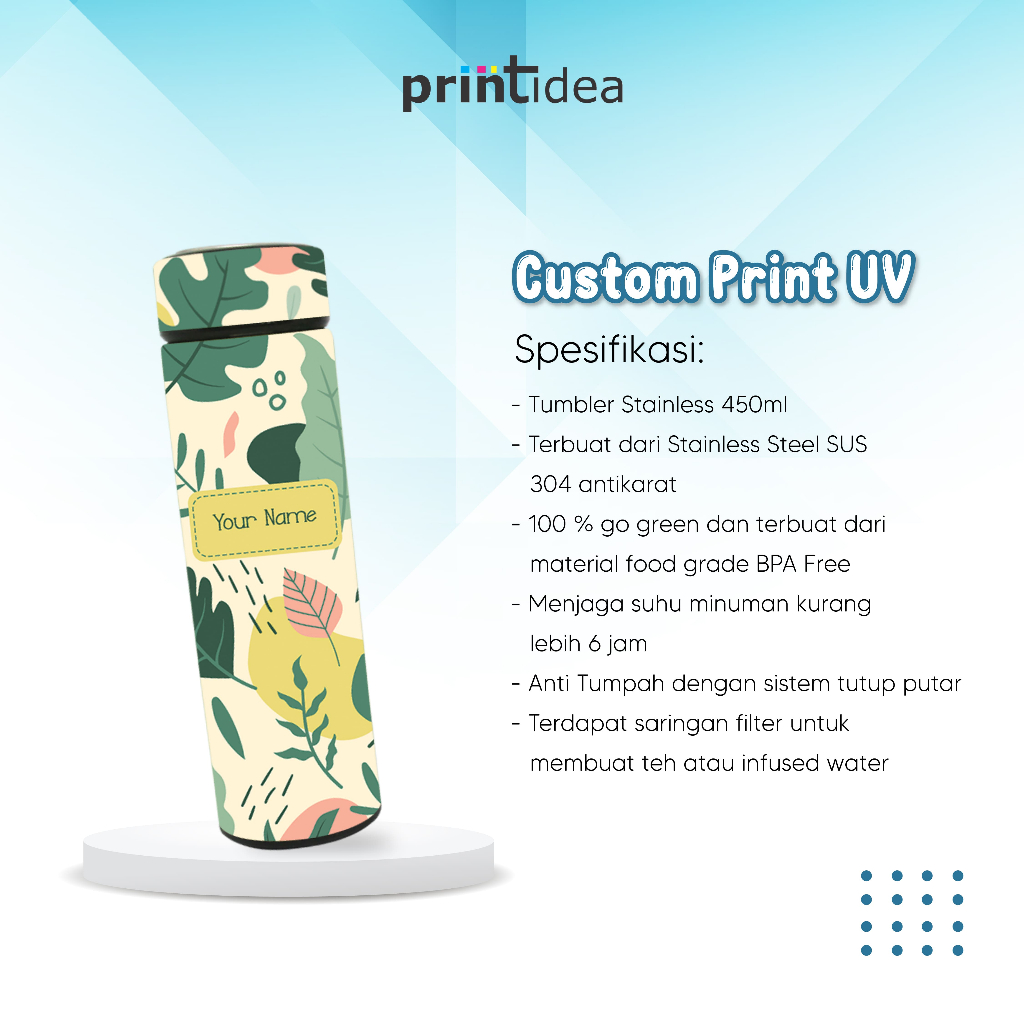 Jual Custom Tumbler Sakura Putar Botol Souvenir Promosi Botol Vakum ...