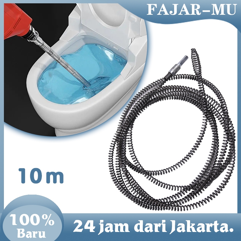 Jual 10 Meter Alat Pembersih Pipa Mampet Rigid Drain Cleaner Anti ...