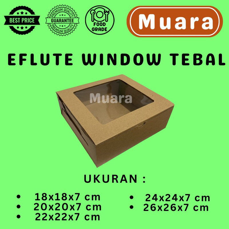 Jual Dos Eflute Window Tebal Tinggi 7Cm Souvenir Jendela Mika Tutup ...