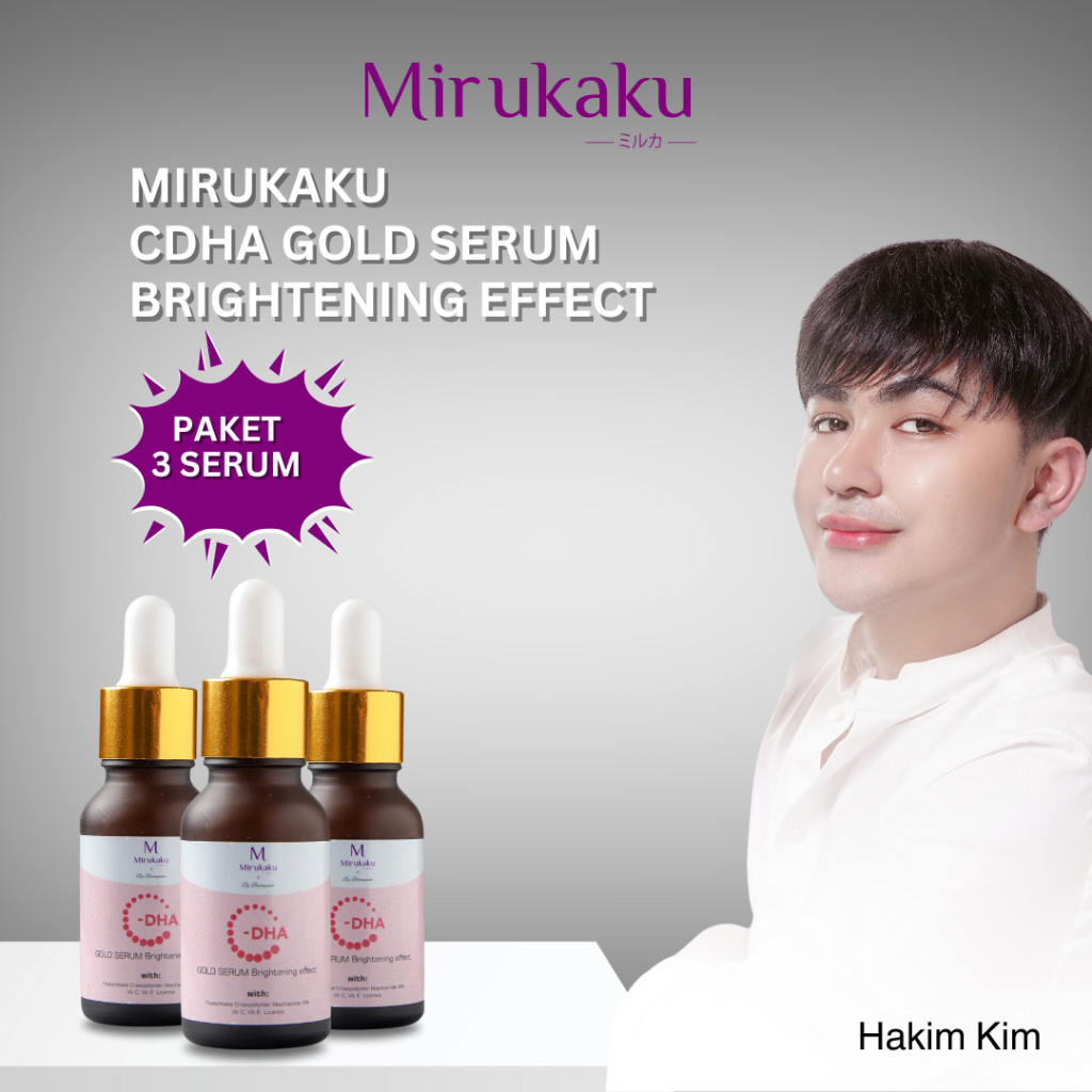 Jual Mirukaku CDHA Gold Serum Mencerahkan Dengan Paket 3 pcs | Shopee Indonesia