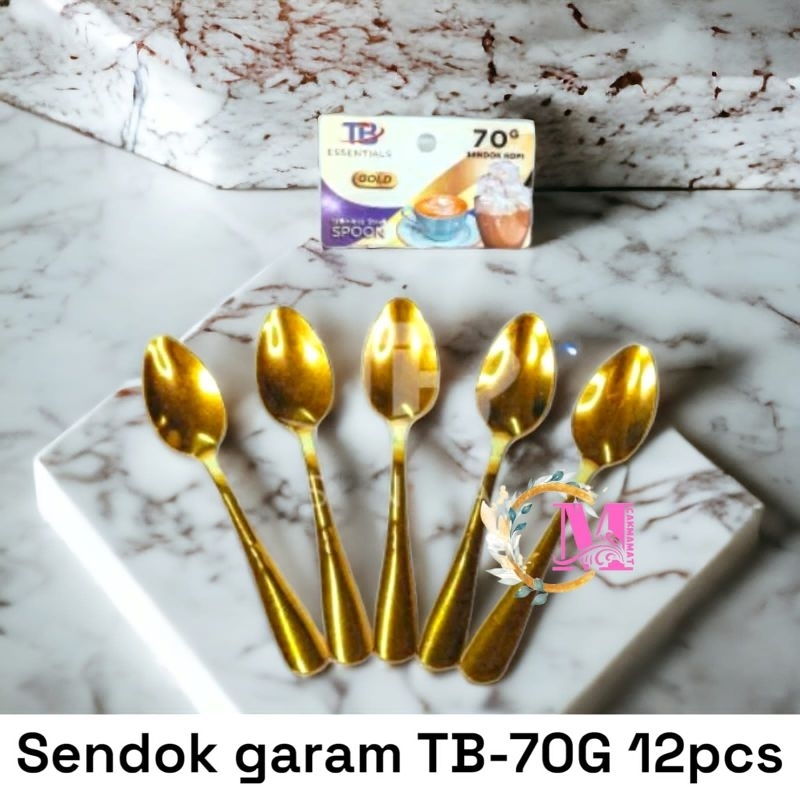 Jual Sendok garam gold TB 70G 1lusin (ini kecil ya karna sendok garam ...