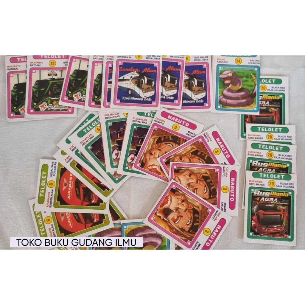 Jual Mainan Kartu Kwartet Kartu Gambaran Kuartet 6 Pack Dan 6 Lembar