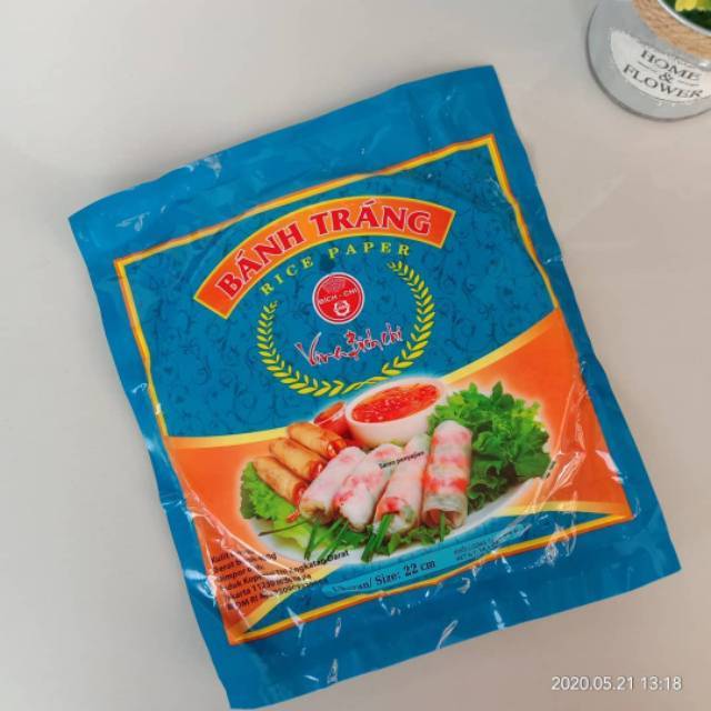 Jual BANH TRANG RICE PAPER 400 GR UKURAN 22 CM KULIT LUMPIA VIETNAM ...