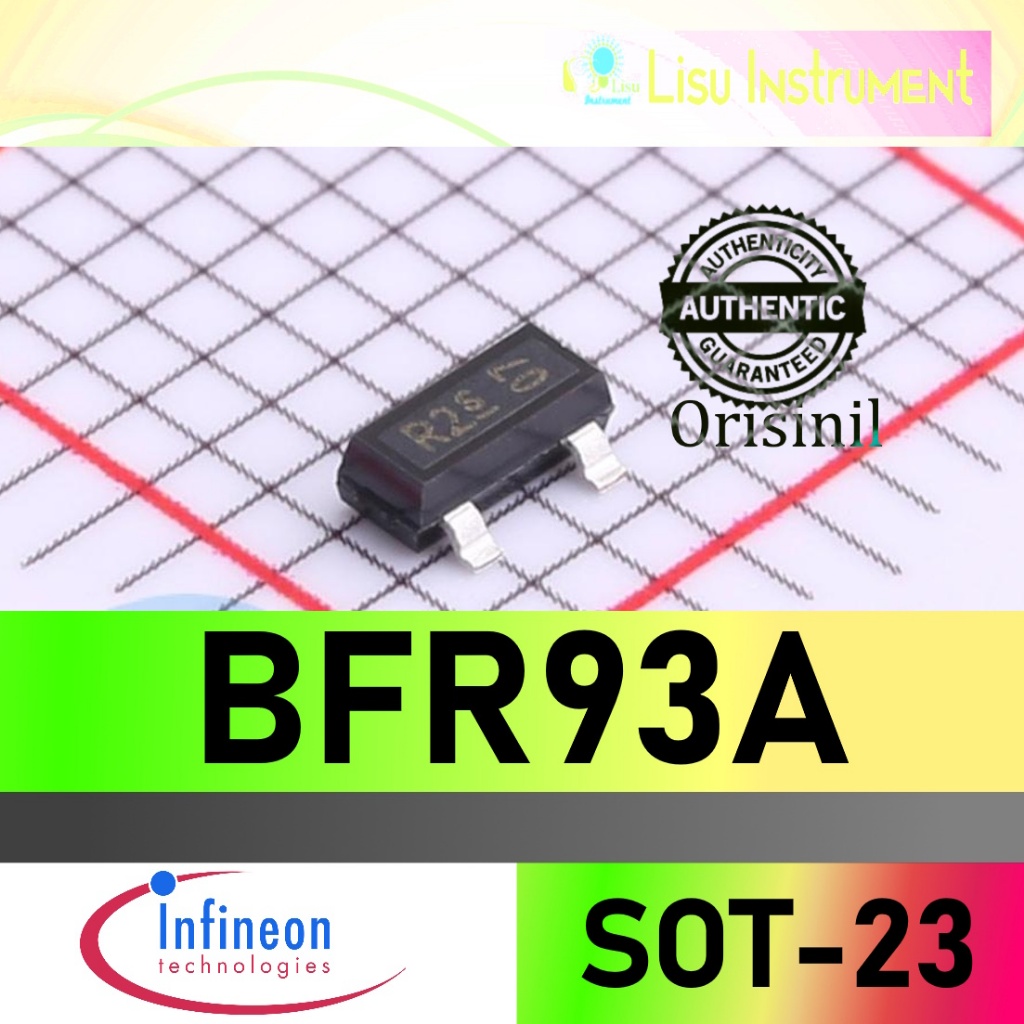 Jual BFR93A R2s NPN Low Noise Silicon Bipolar RF Transistor SOT-23 ...