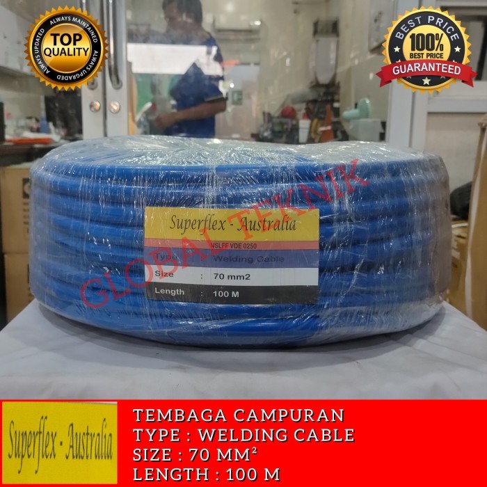 Jual Kabel Las 70 mm Super Flexible Travo Inverter KABEL LAS SUPERFLEX ...