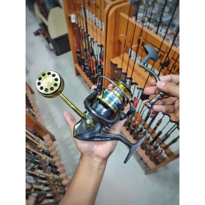 Jual Reel Pancing Spinning Versus Go-Strike Carbotech SW extra Handle ...
