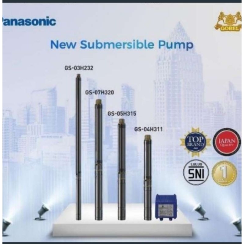 Jual Panasonic Submersible Pump (Deep Well) Horse Power Pompa Air Dalam ...