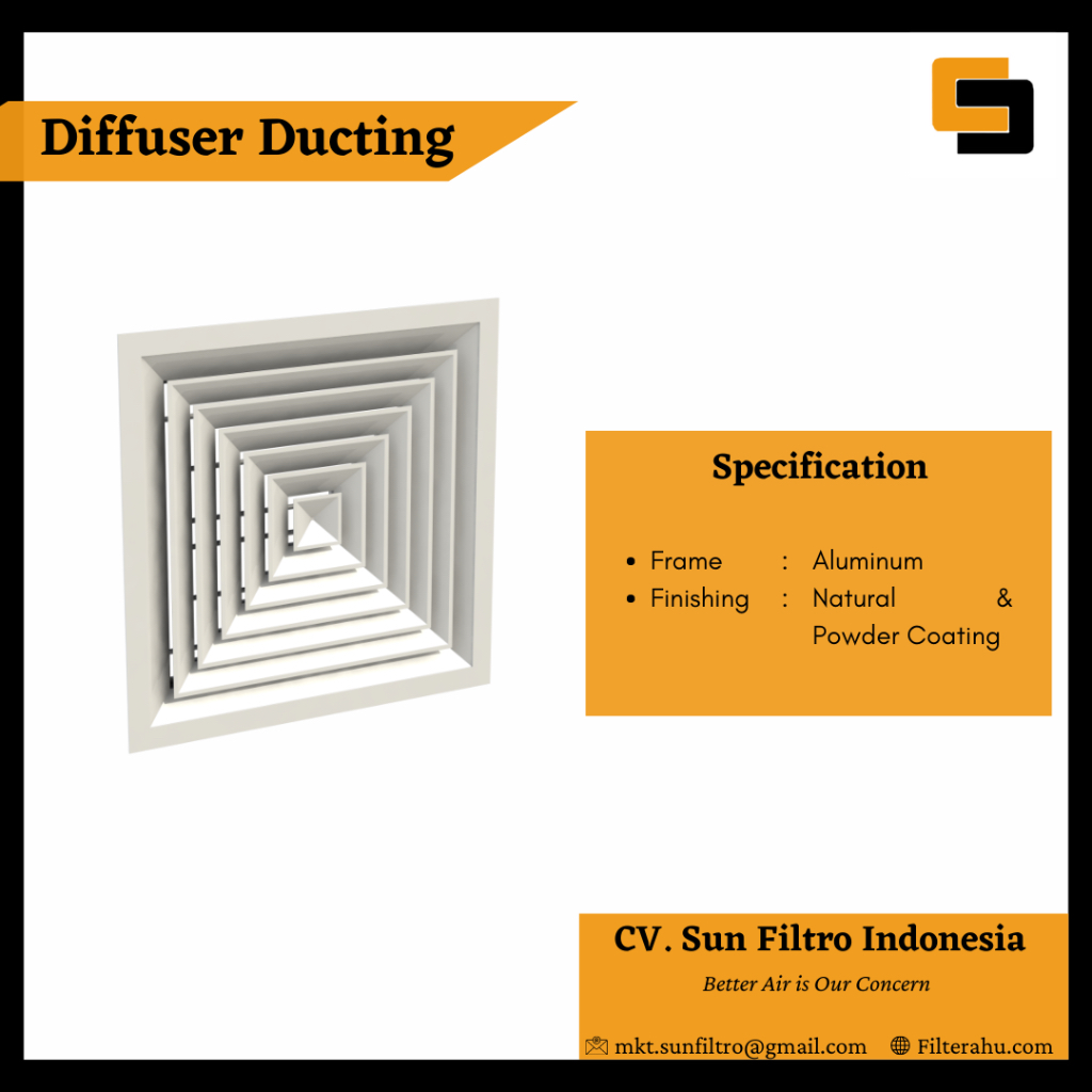 Jual DIFFUSER DUCTING AC | HVAC | 4" | 6" | 8" | Shopee Indonesia