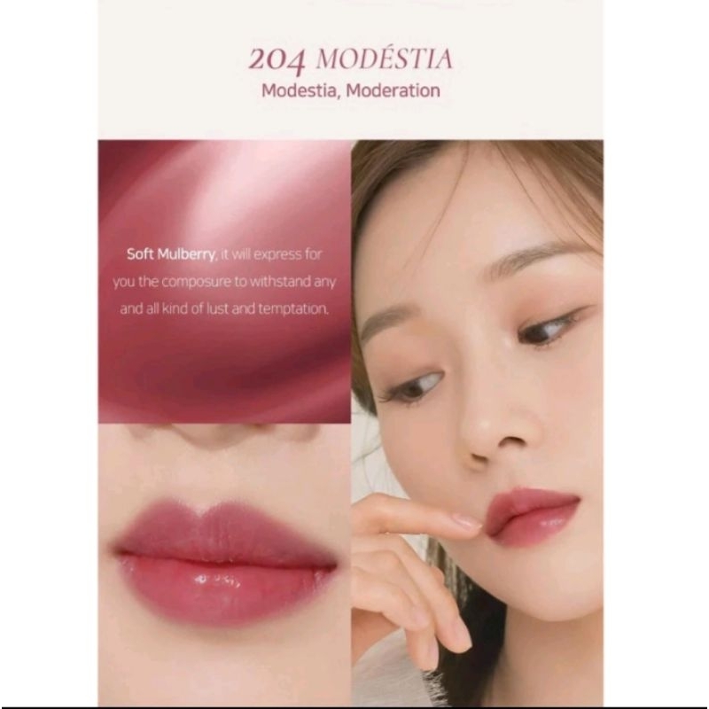 Jual DINTO Blur Glowy Lip Tint - 204 Modestia | Shopee Indonesia
