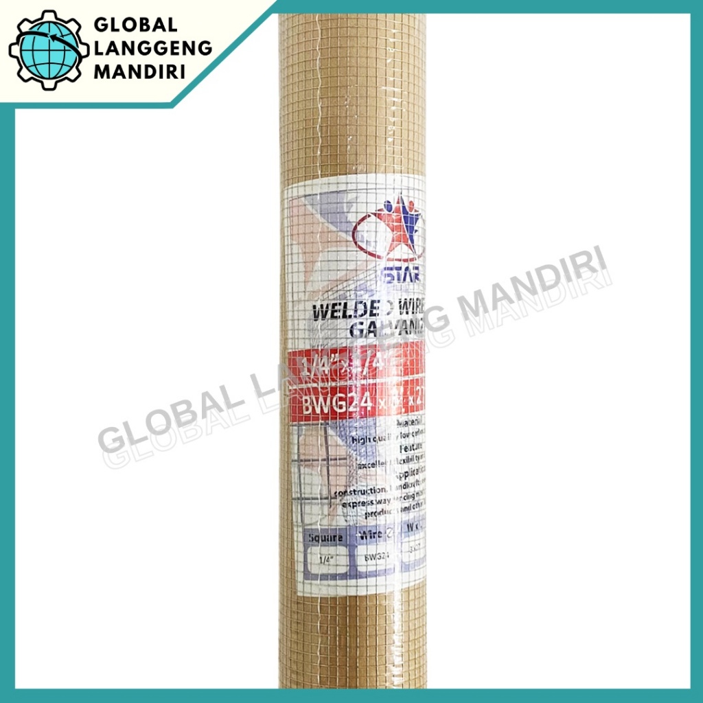 Jual KAWAT RAM GALVANIS 6MMX6MMX0.6MMX0.9M (1ROLL) / KAWAT LOKET 1/4 ...