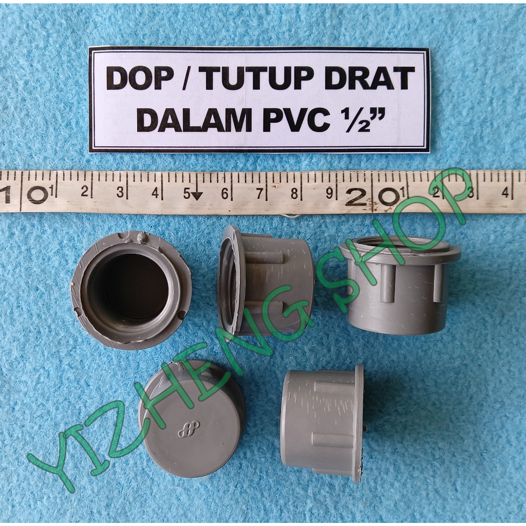 Jual DOP ATAU TUTUP DRAT DALAM PVC 1/2 INCH | Shopee Indonesia