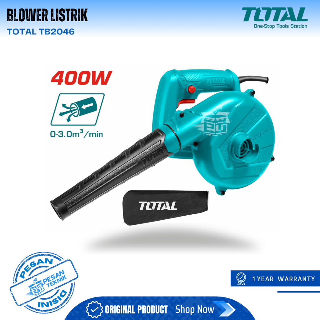 Jual Mesin Blower Angin vacuum TOTAL TB2046 | Shopee Indonesia