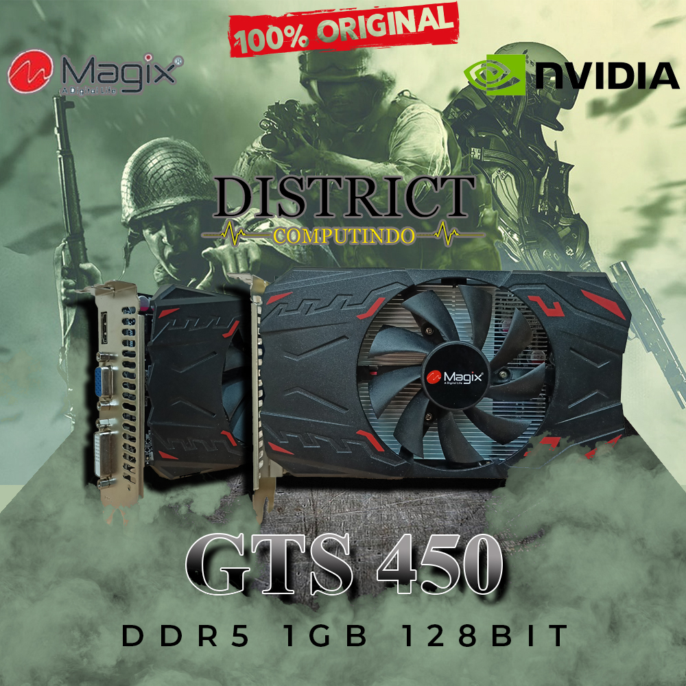 Jual VGA GTS 450 1GB 128BIT DDR5 MAGIX | Shopee Indonesia