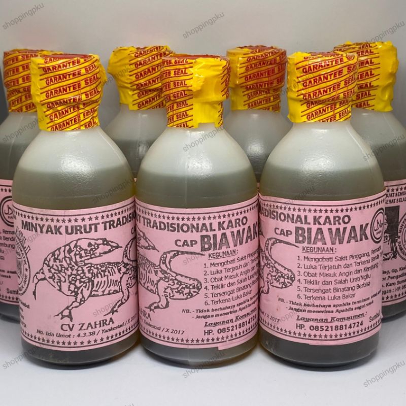 Jual Minyak Karo Cap Biawak Minyak Urut Tradisional Karo Original ...