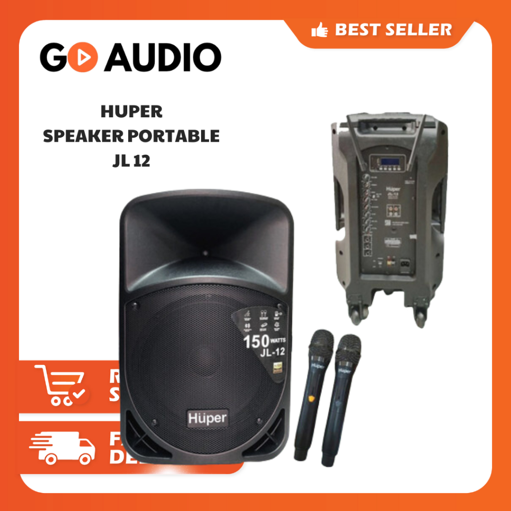 Jual HUPER | Speaker Portable Huper JL 12 15O Watt 12 inch Original | Shopee Indonesia