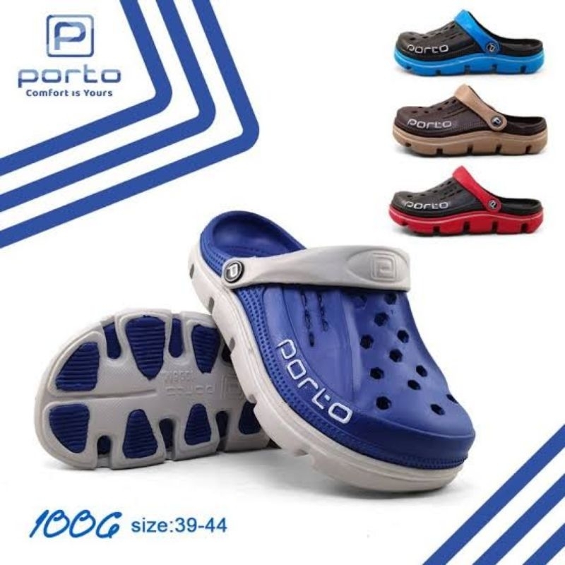 Jual Porto 1006M - Sandal Selop Baim Sandal Crocks Sandal Pria Awet Nyaman Ringan Murah ...
