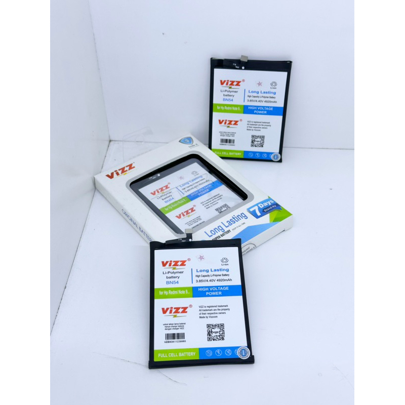 Jual Baterai Batre Vizz BN54 Xiaomi Redmi 9 / Redmi Note 9 Original ...