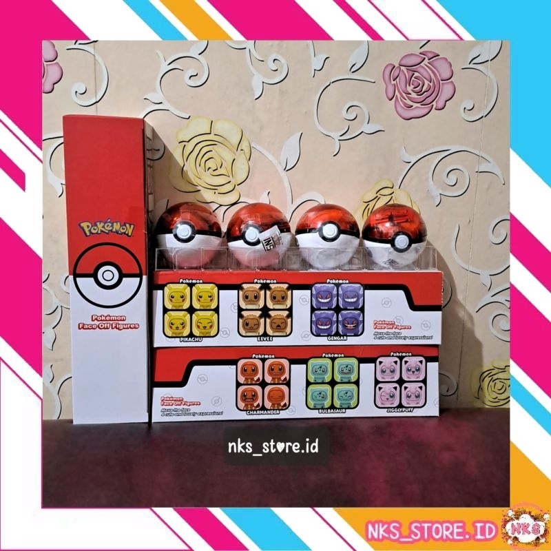 Jual Pokemon Face Off Figures EMCO - mainan anak viral Pokeball LDCX ...