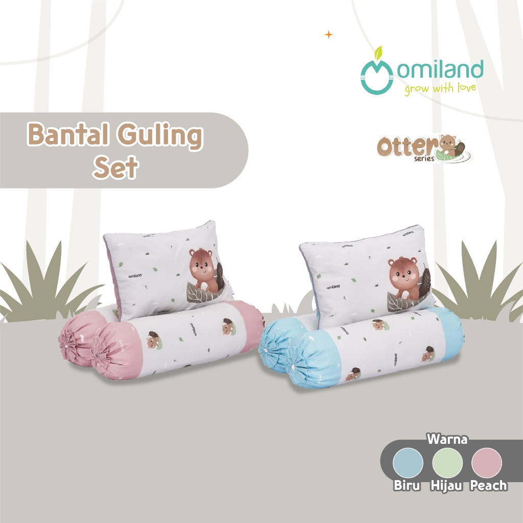Jual Omiland Bantal Guling Bayi Anak Balita Satu Set Otter Series ...