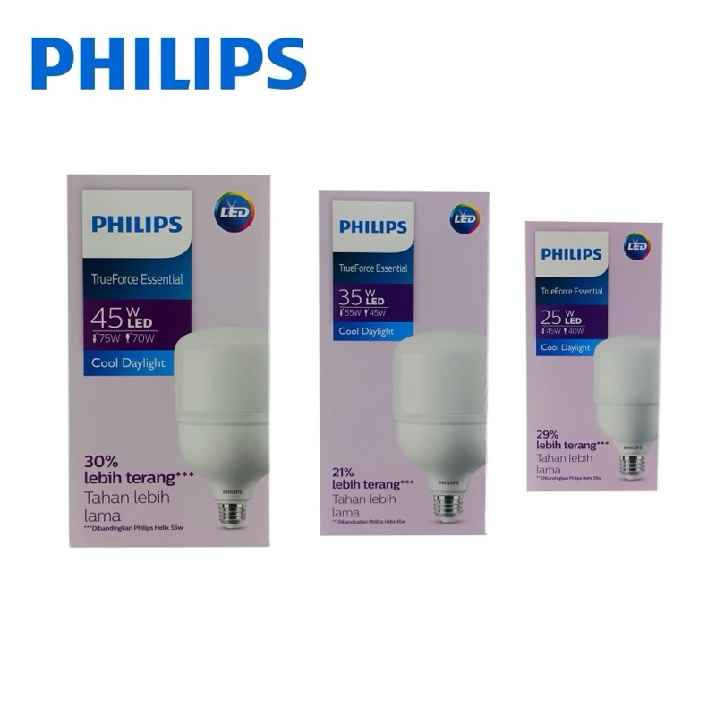 Jual LAMPU LED PHILIPS TRUE FORCE 25W 35W 45W WATT PUTIH GARANSI TFORCE KAPSUL JUMBO ESS ...