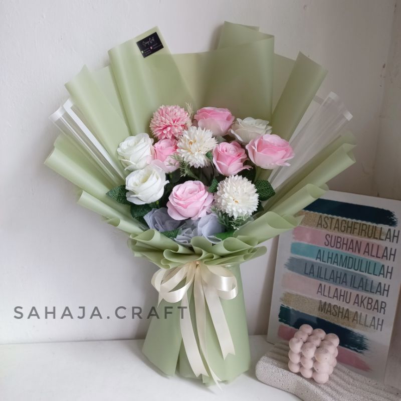 Jual Buket Bunga CAMELLIA / buket bunga artificial / buket bunga cantik ...