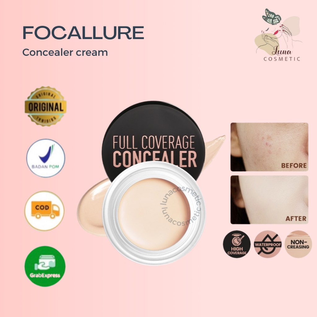 Jual FOCALLURE Full Coverage Concealer Gel Cream | Shopee Indonesia