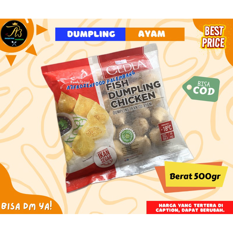 Jual CEDEA Fish Dumpling Chicken | Dumpling Ayam | A3 Frozenfood ...