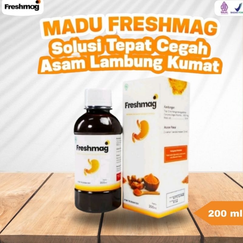 Jual FRESHMAG - Madu Obat Herbal Asam LAMBUNG Tinggi, Maag Kronis & Gerd AMPUH BPOM (Bisa COD ...