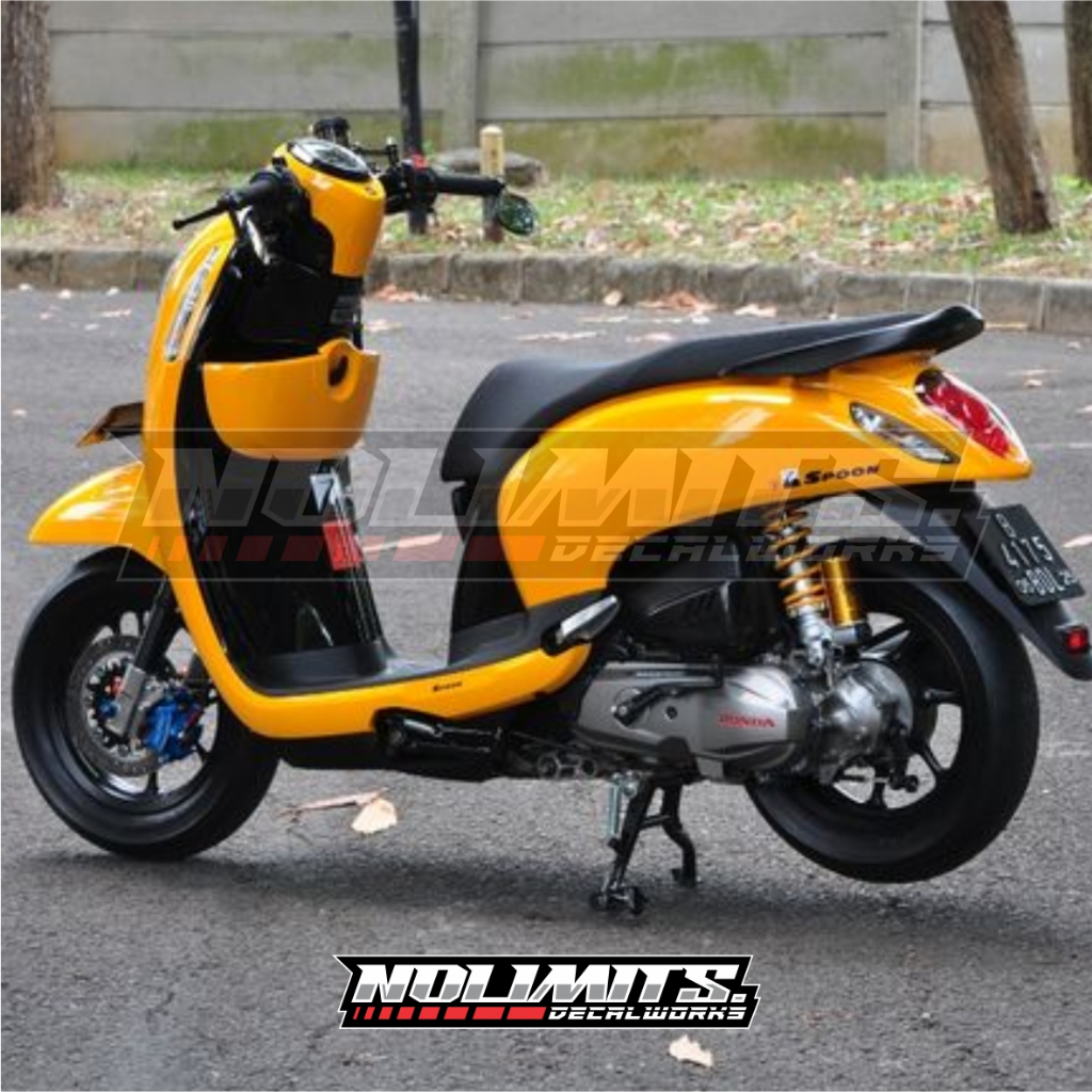 Jual DECAL POLOS SCOOPY ALL TYPE WARNA TRAFFIC YELLOW/KUNING TAXI ...