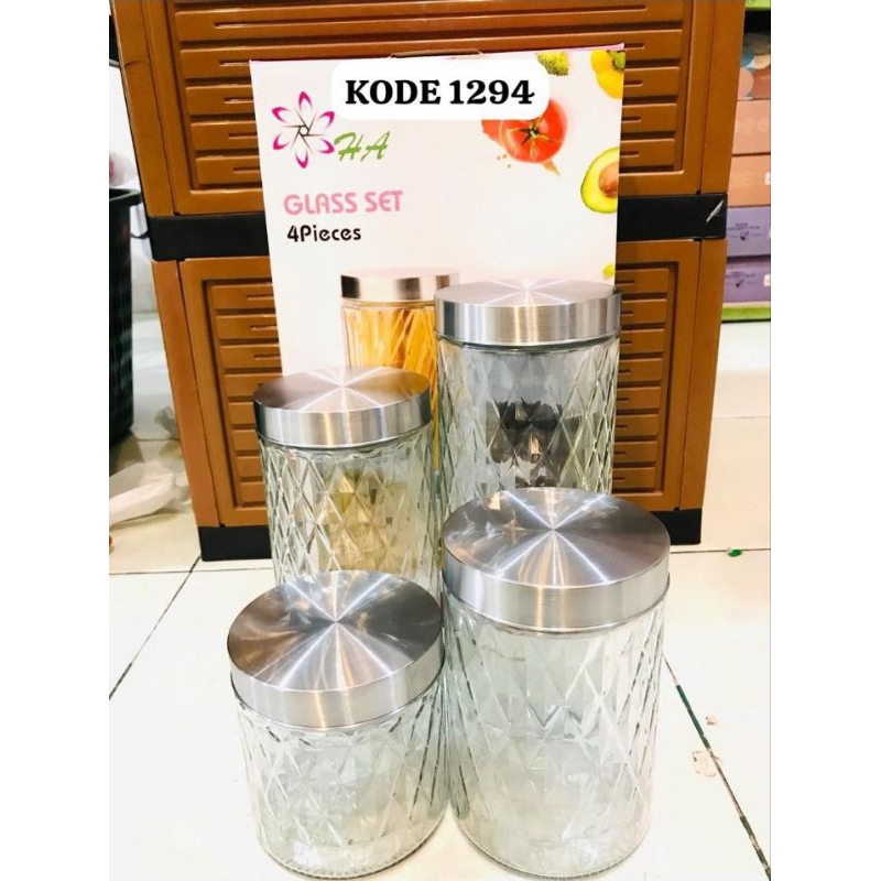 Jual Toples HA kaca set 4 pcs \toples kue kaca lebaran \toples kaca set isi 4 pcs\toples kaca ...