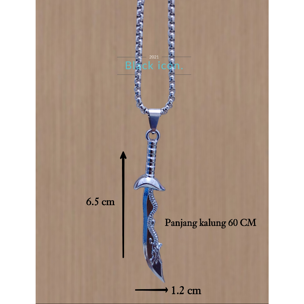 Jual Kalung Titanium Steel Hip Hop Liontin Keren Anti Karat Pria ...